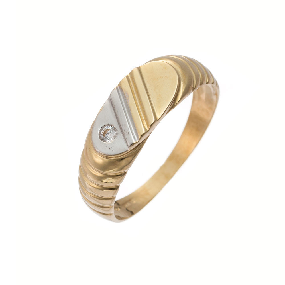 Anello Uomo Tre Ori Con Zircone Gioielleria Amadori, 56% OFF