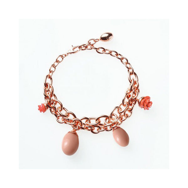 Bracciale Donna Mediterraneo Pasta di Corallo Rosa Rebecca Gioielli ...